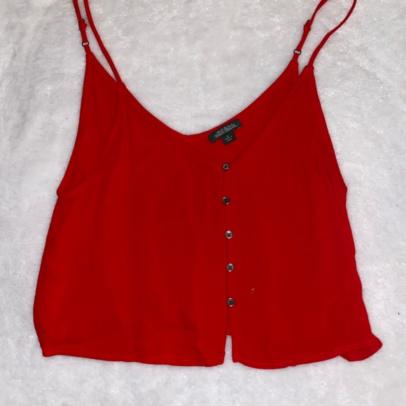 wild fable | Tops | Red Buttonup Womens Top | Poshmark